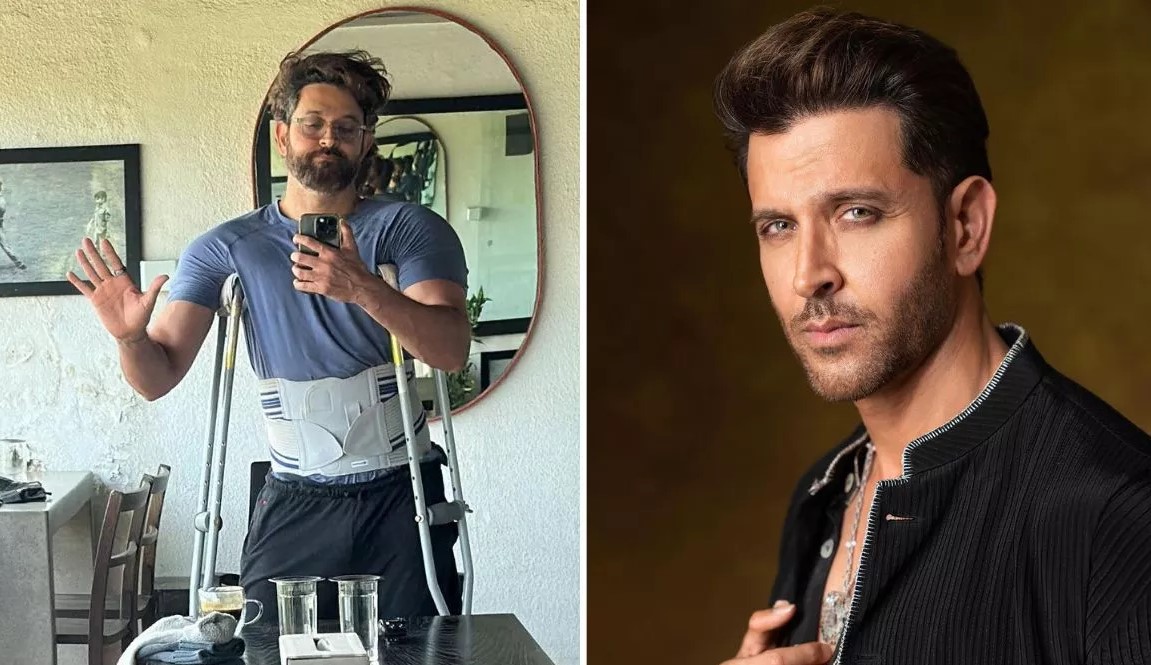 Hrithik Roshan injured, fighter actor seen standing with the help of ...