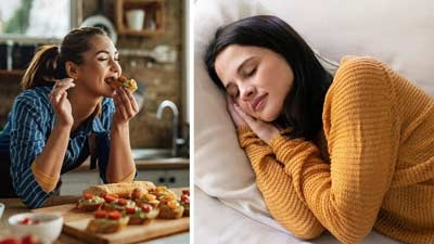 Sleeping after eating food late at night can affect your health and can ...